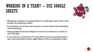 Simple Spreadsheet Tips | PPT