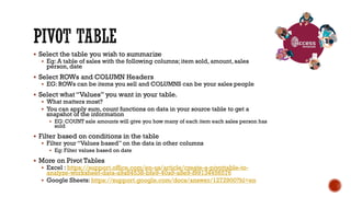 Simple Spreadsheet Tips | PPT