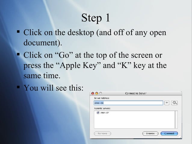 Accessing Your Server Folder | PPT
