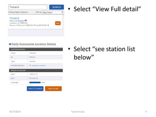 Accessing climate data from NOAA data center | PPTX