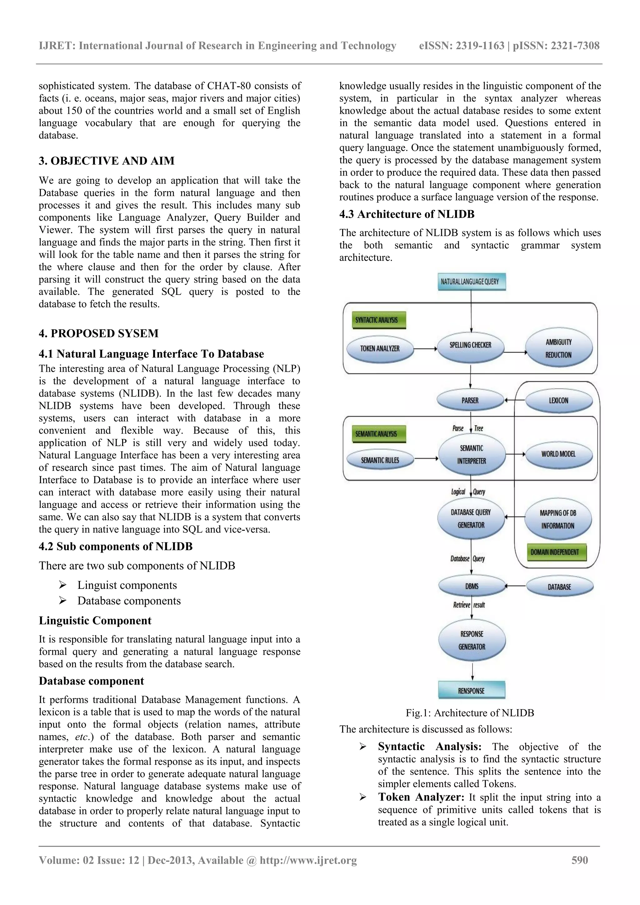 Accessing database using nlp | PDF