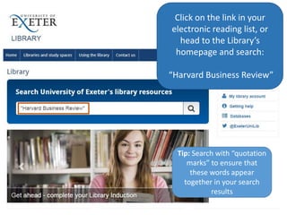 Accessing HBR Online | PPT