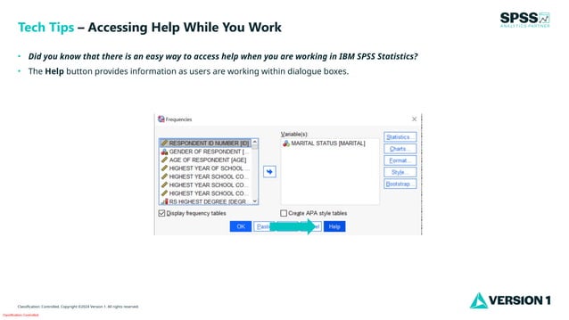 Accessing Help While You Work in IBM SPSS Statistics.pptx