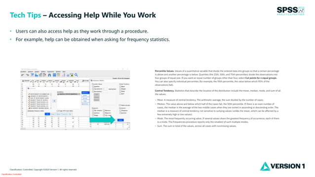 Accessing Help While You Work in IBM SPSS Statistics.pptx