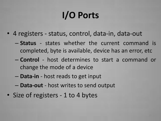 Accessing I/O Devices | PPTX
