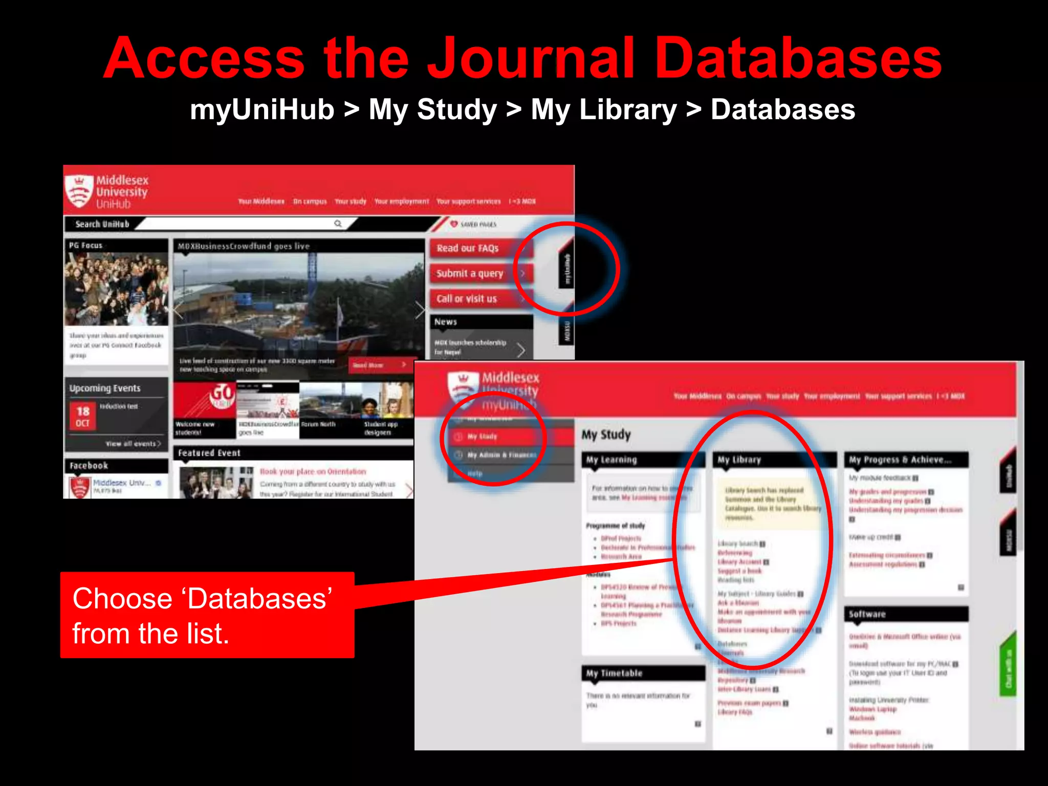 Accessing Journal Databases | PPT
