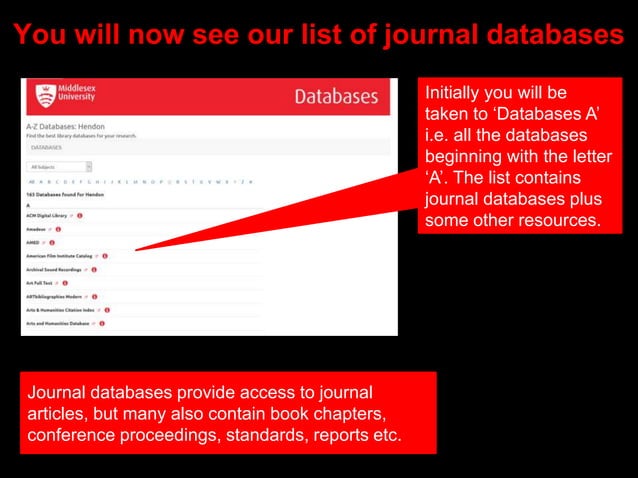 Accessing Journal Databases | PPT
