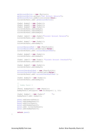 Accessing my sql_from_java | PDF | Databases | Computer Software and ...