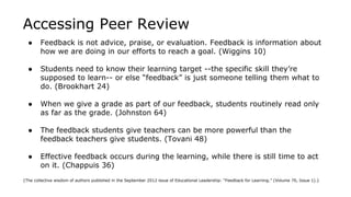 Accessing Online Writing Spaces: Feedback for Everyone | PPTX | Special ...