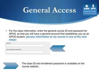 Accessing turnitin.com - APUS | PPTX