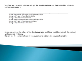 Accessing Mule variables in groovy | PPT