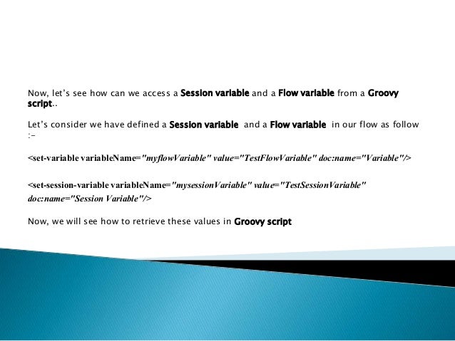 Accessing Mule Variables In Groovy