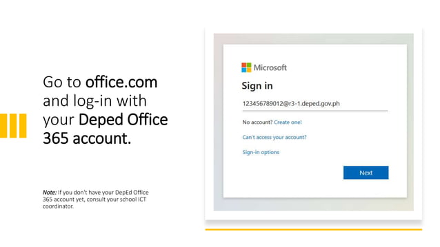 Accessing your M365 accounts - Student view.pptx