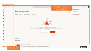 Accessing your M365 accounts - Student view.pptx