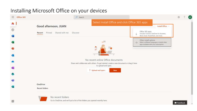 Accessing your M365 accounts - Student view.pptx