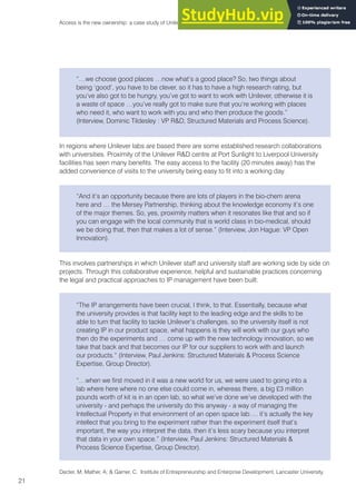 Access Is The New Ownership A Case Study Of Unilever S Approach To Open ...