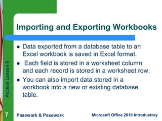 Access lesson 06 Integrating Access | PPT
