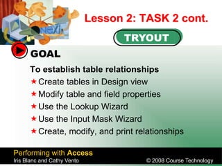 Access lesson 2 | PPTX