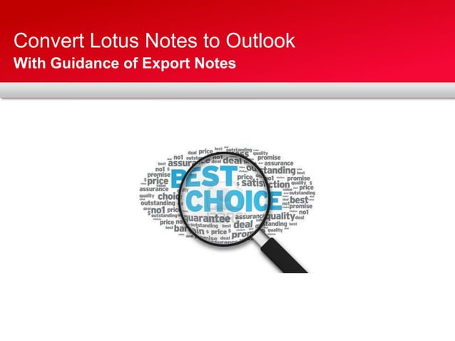 Access lotus notes database in outlook | PPTX