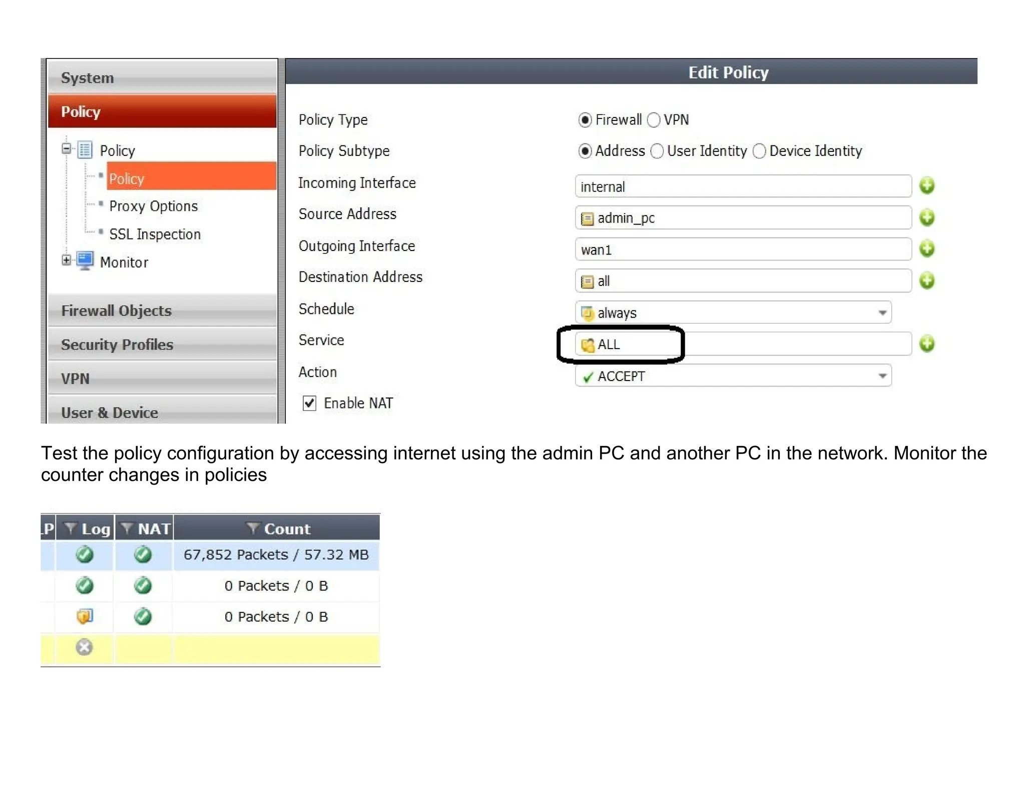 FORTIGATE FIREWALL BASIC KNOWELEDGE TO CONFIGURE ROUTER | DOCX