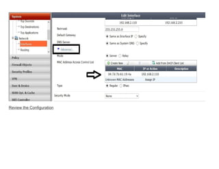 FORTIGATE FIREWALL BASIC KNOWELEDGE TO CONFIGURE ROUTER | DOCX