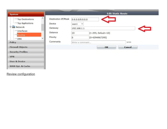 FORTIGATE FIREWALL BASIC KNOWELEDGE TO CONFIGURE ROUTER | DOCX