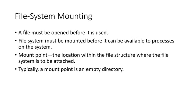 Access Methods and File System Mounting.pptx