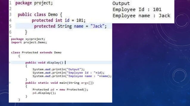 Access modifier and inheritance | PPTX | Programming Languages | Computing