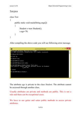 Access modifiers | PDF | Programming Languages | Computing