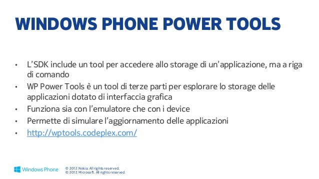 Accesso ai Dati in Windows Phone: Isolated Storage, Database e Data S…