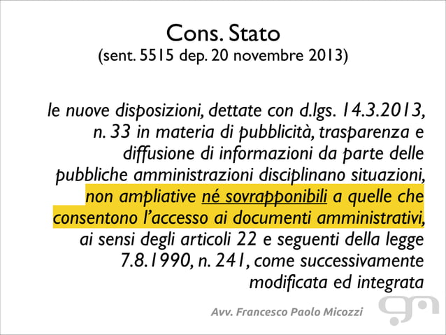 Accesso civico micozzi | PPT