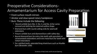 access opening & anatomy of root canalss | PPTX