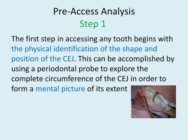 Access opening for RCT | PPTX | Oral care | Personal Care