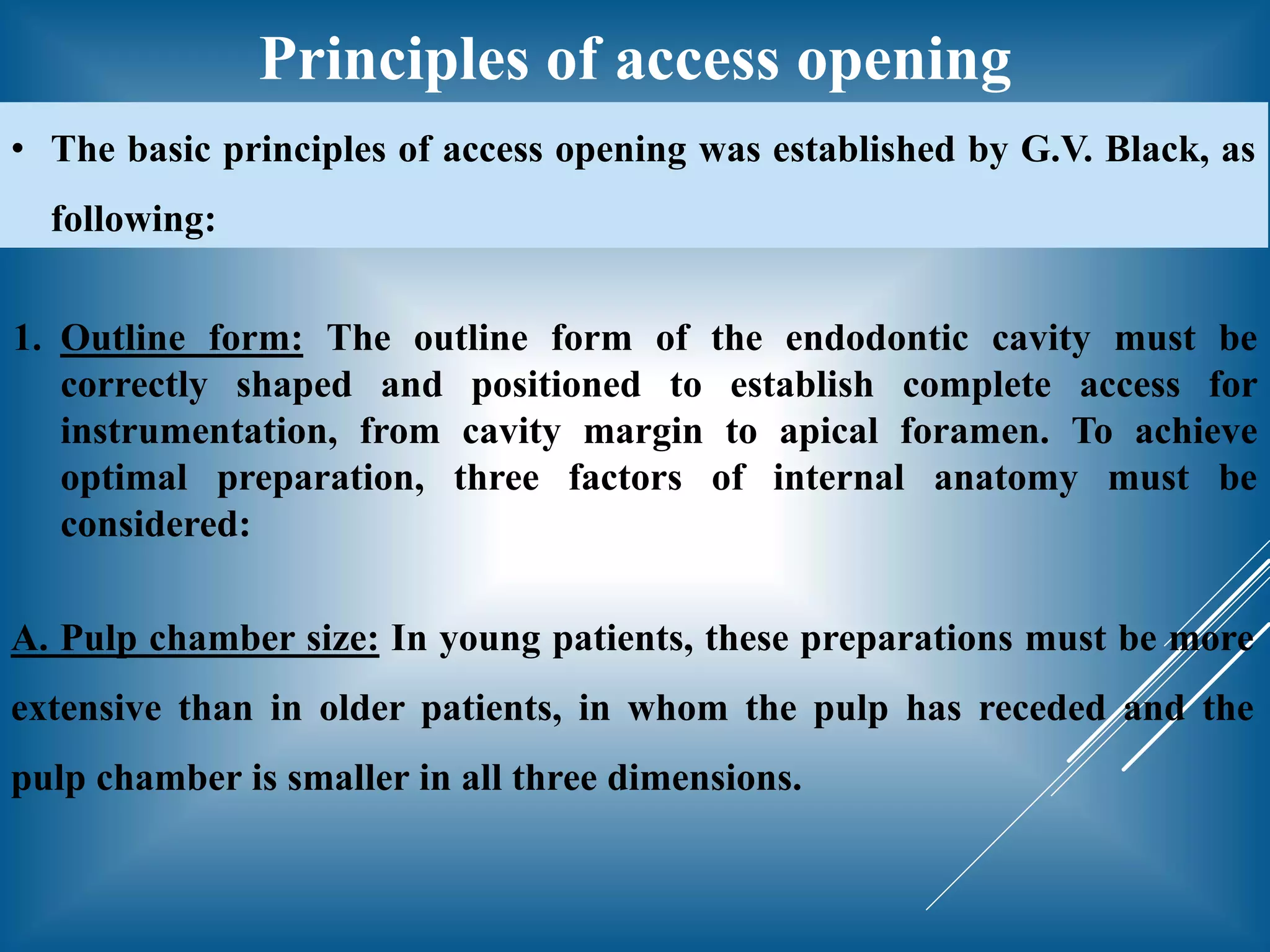 Access opening of molar teeth | PDF