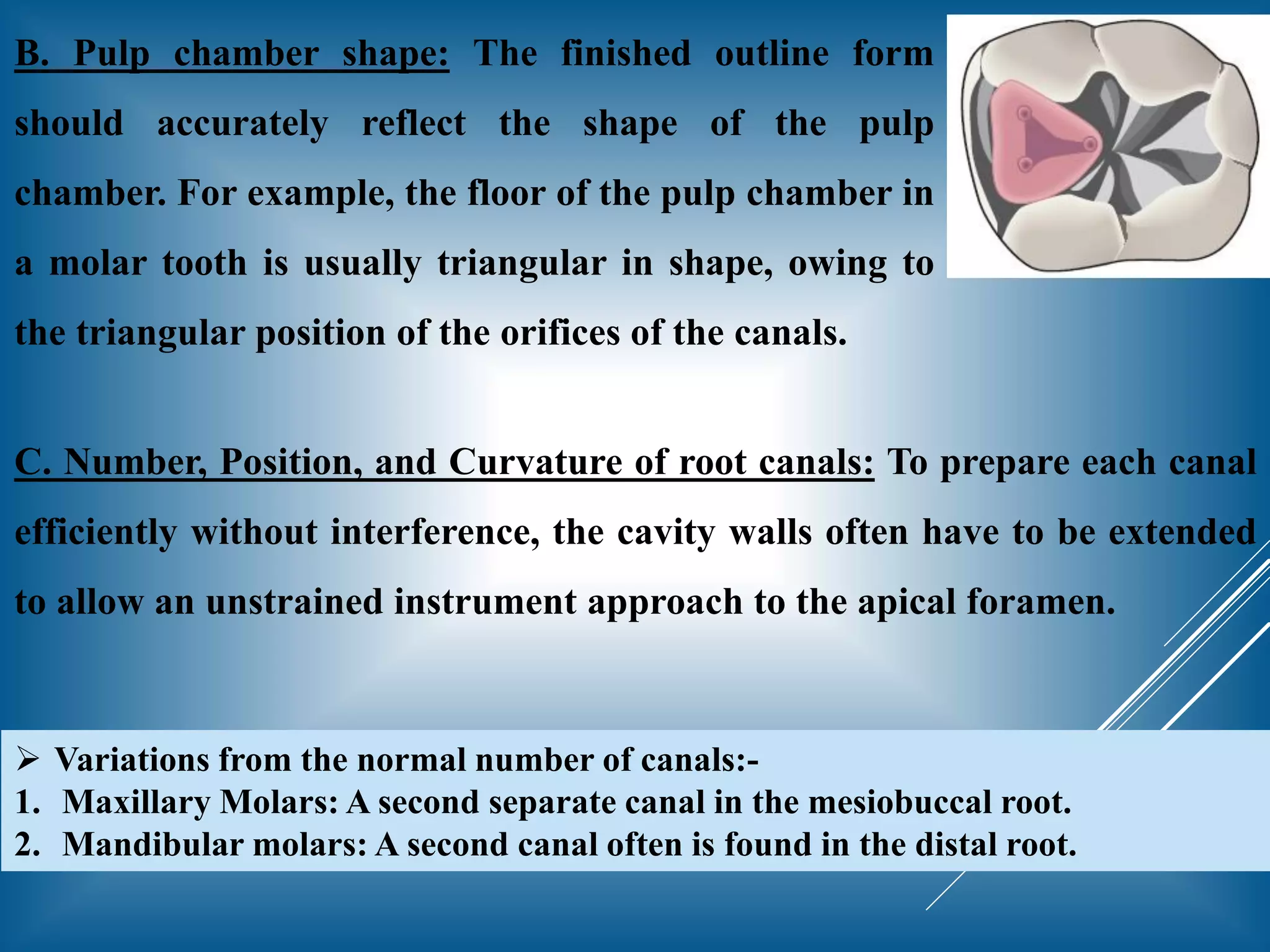Access opening of molar teeth | PDF