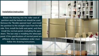 Accessories of partition wall | PPTX