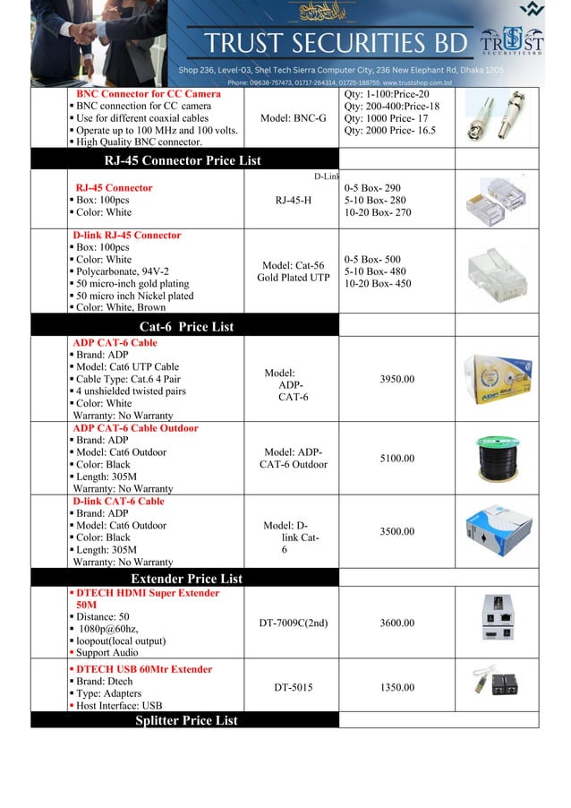 ACCESSORIES PRICE LIST.pdf | Computer Peripherals | Computing