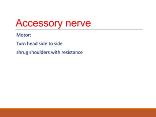 Accessory & hypoglossal nerves | PPTX