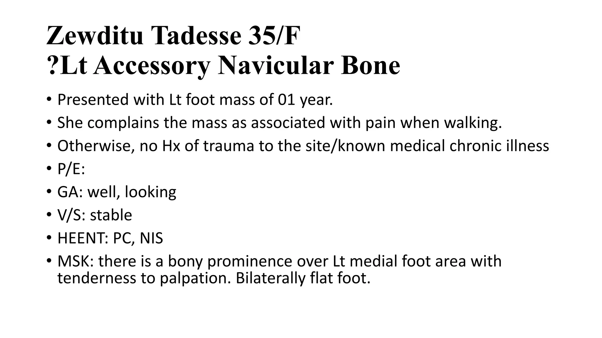Accessory Navicular Bone.pptx | Bone and Joint Conditions | Diseases ...