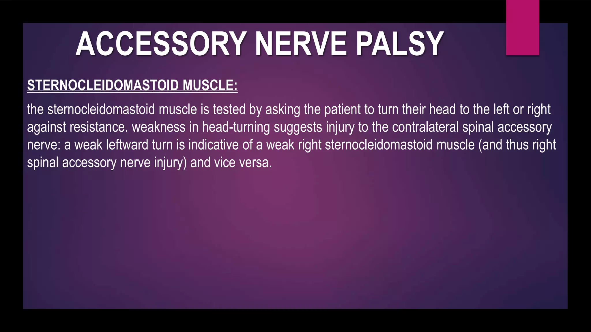 Accessory nerve xi | PPTX