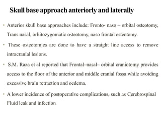 Access osteotomies in oral & cranio-maxillofacial surgery | PPTX