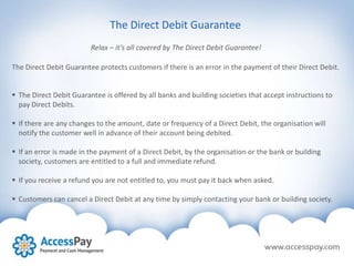 AccessPay Direct Debit Management Solution | PPT
