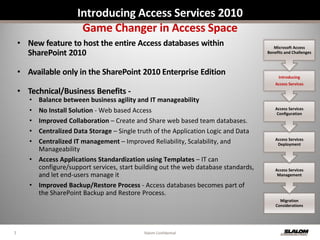 Access Services in SharePoint 2010 - All You Need to Know | PDF