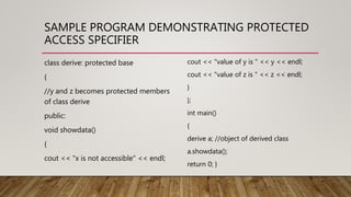 Access specifier | PPTX