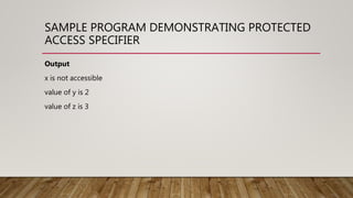 Access specifier | PPTX