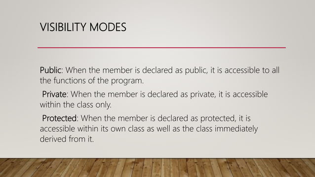 Access specifier | PPTX