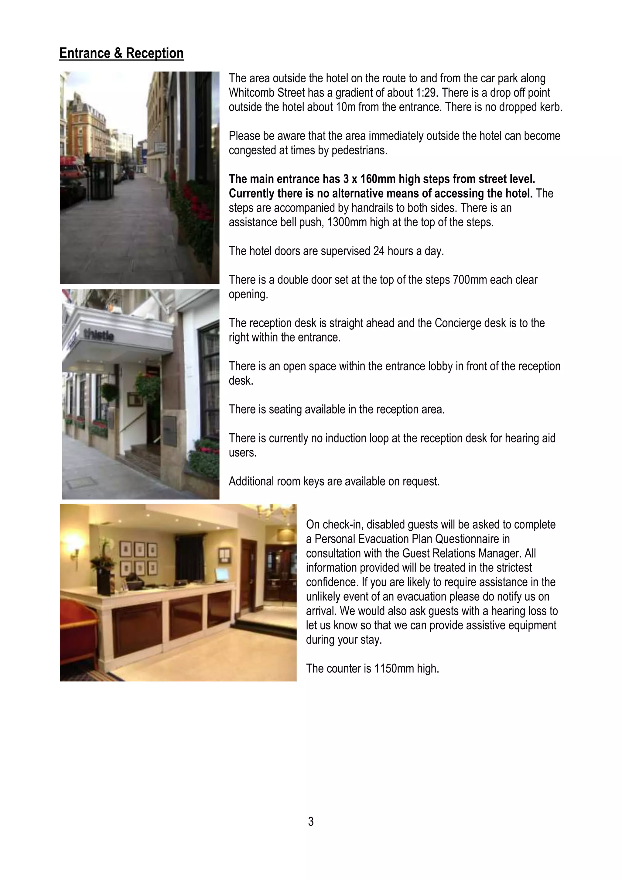 Thistle Piccadilly - Access Statement | PDF