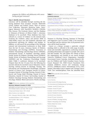 Access to and experience of education for | PDF | Cancer | Diseases and ...