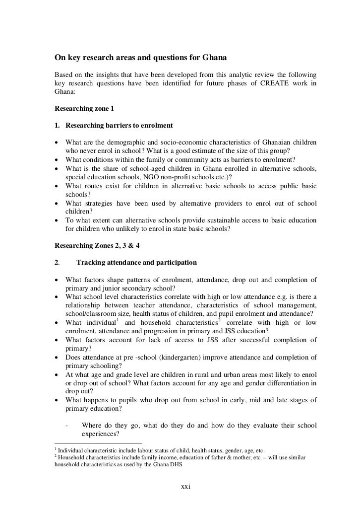 Access to basic education in ghana