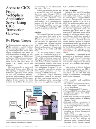 Access To CICS From WebSphere Application Server Using CTG- zJournal 1209 | PDF | Operating ...